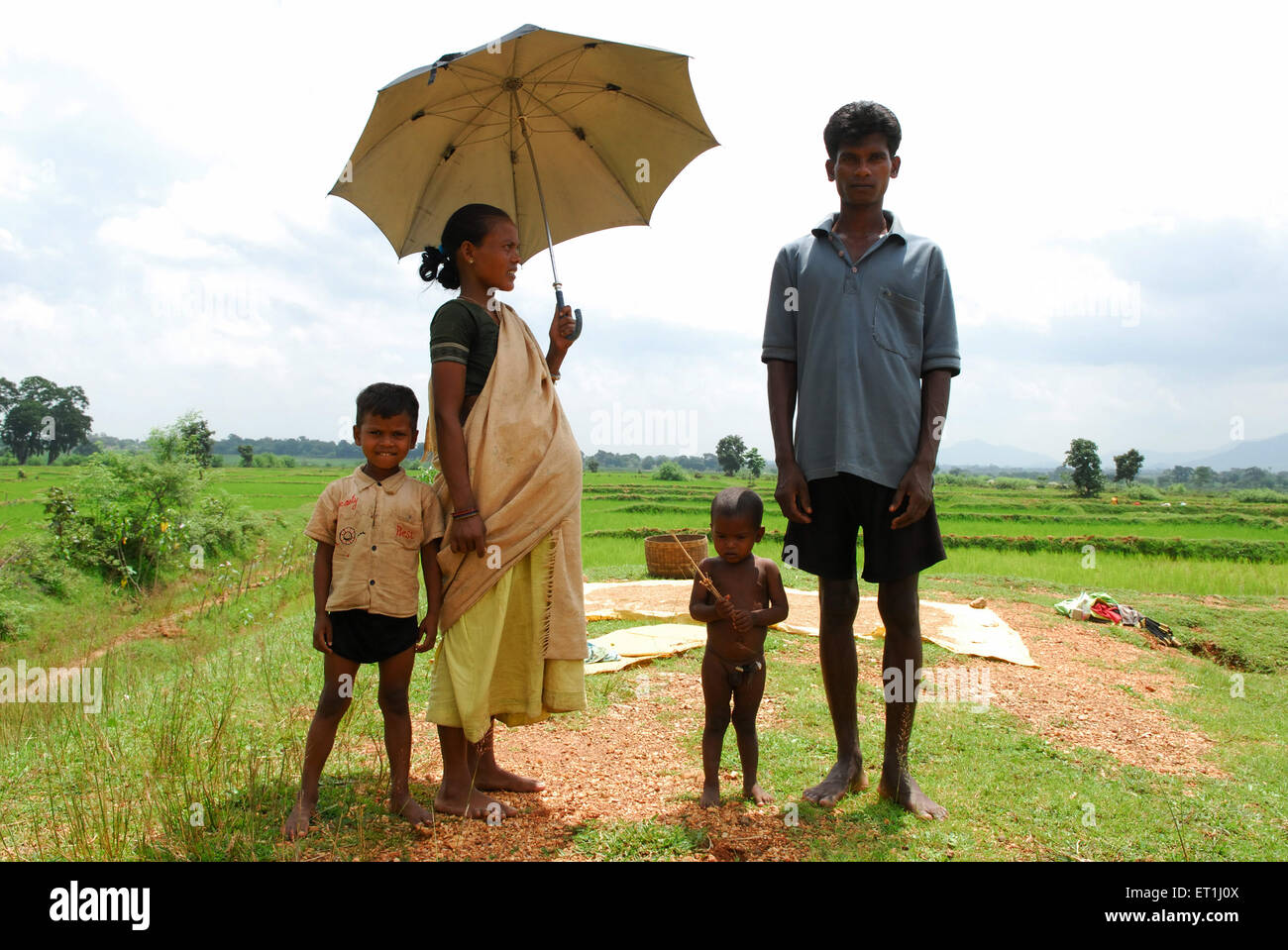 Ho tribes family ; Chakradharpur ; Jharkhand ; India NO MR Stock Photo ...