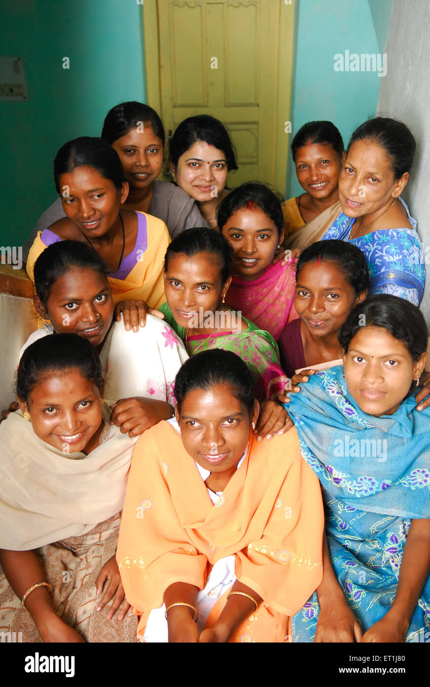 Volunteers working with tribal people, Ho tribe, tribal people ...