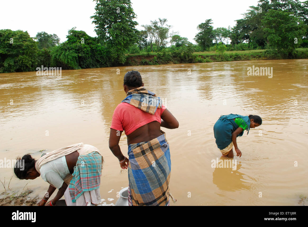 Tribal Women Bathing