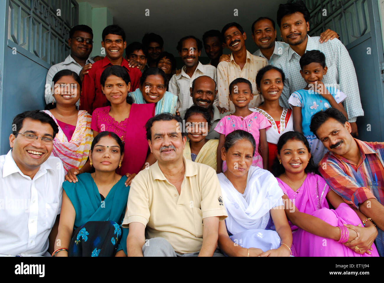 Volunteers working with tribal people, Ho tribe, tribal people ...