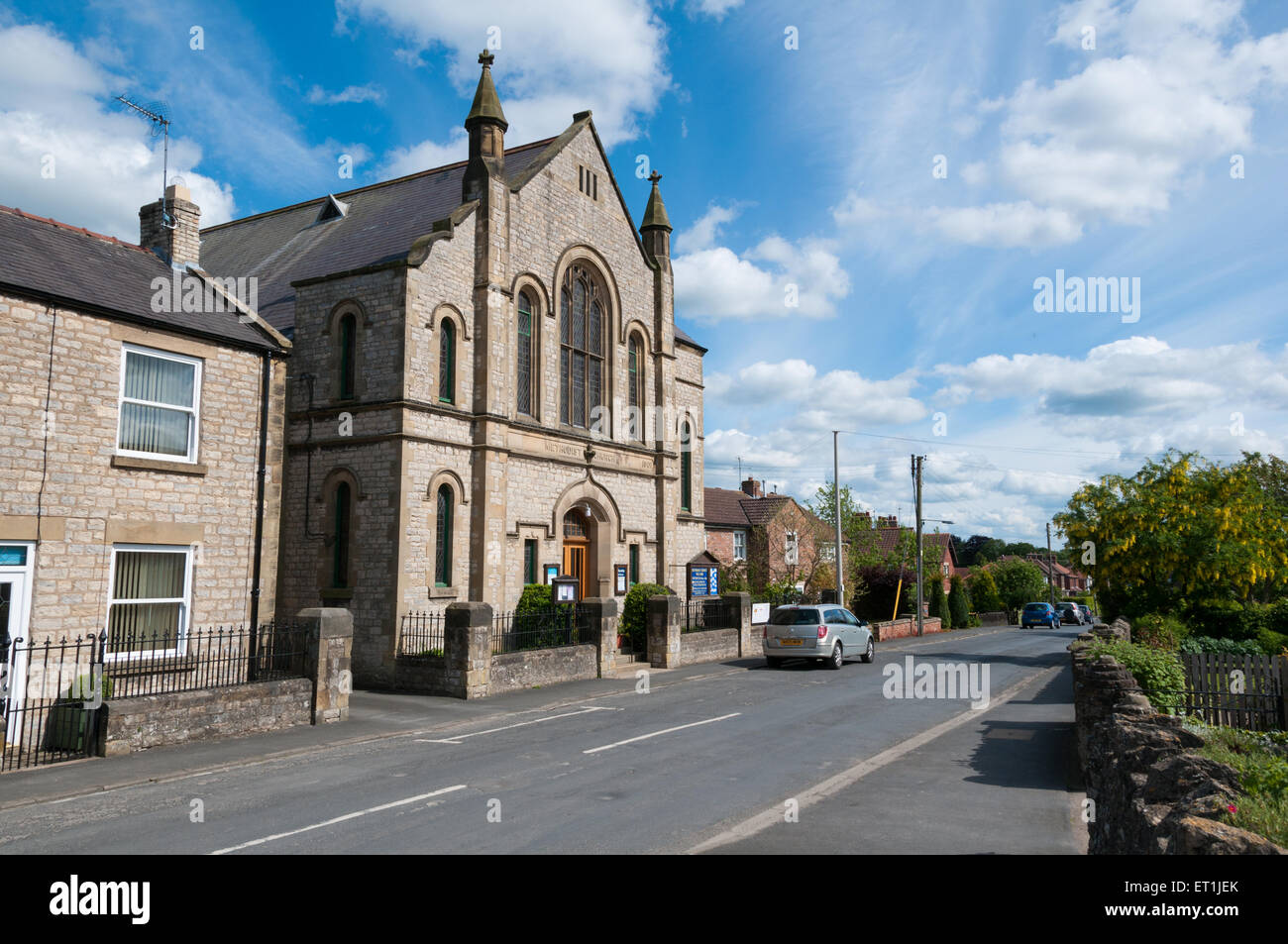 Helmsley market town, Methodist church, Yorkshire, United Kingdom Stock ...