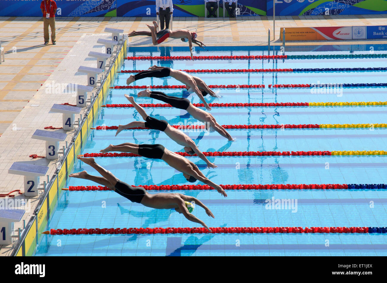 Swimming competition, Pune, India, Indian Stock Photo - Alamy