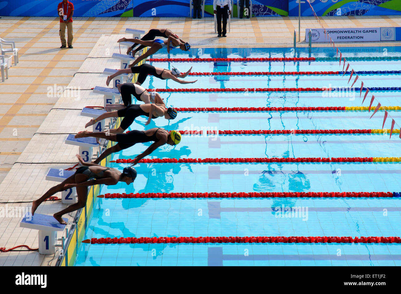 Swimming competition, Pune, India, Indian Stock Photo - Alamy