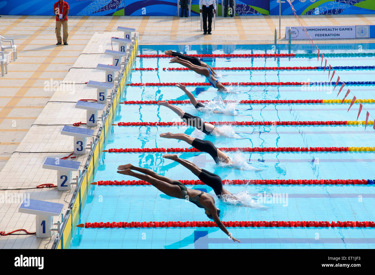 Swimming competition, Pune, India, Indian Stock Photo - Alamy