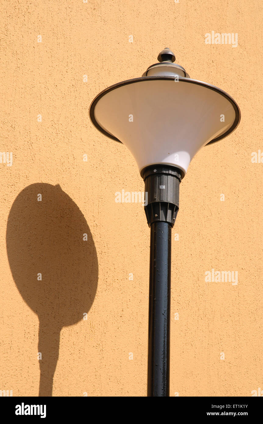 white garden lamp shadow Stock Photo - Alamy