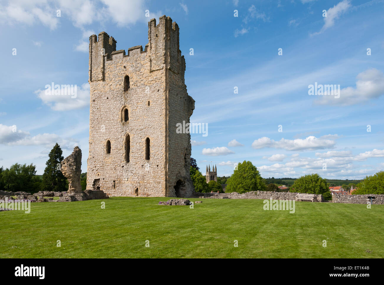 Helmsley Castle, an English Heritage Site in Yorkshire, United Kingdom ...
