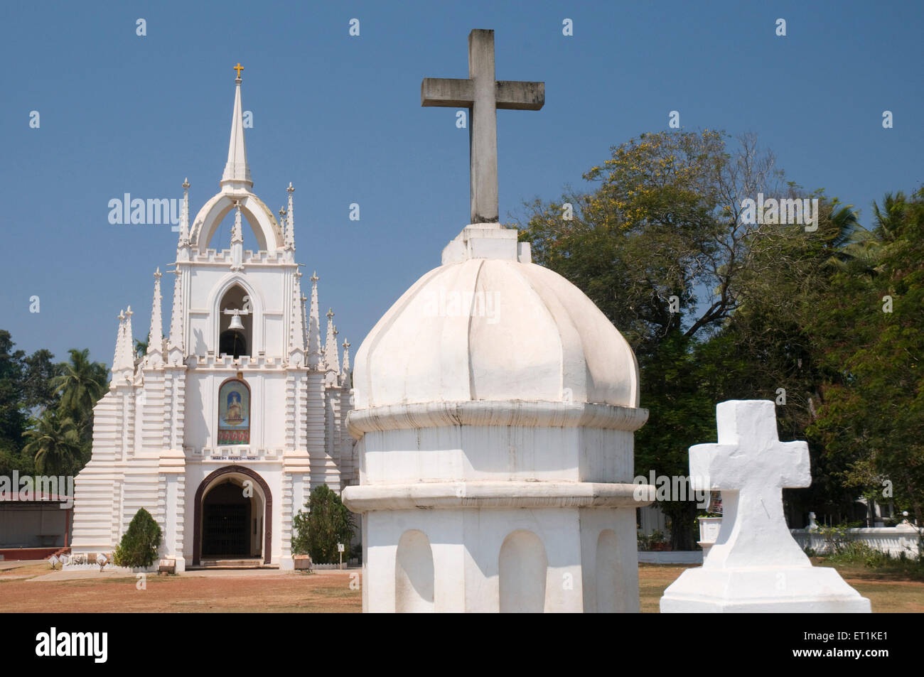 Mae De Deus church Saligaon Goa Maharashtra India Asia March 2011 Stock ...
