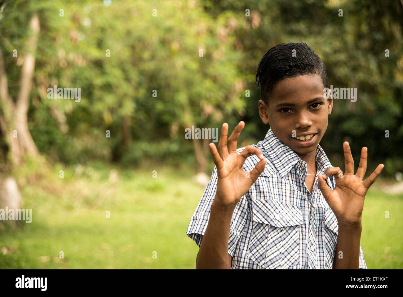 Portrait of a Latin boy Stock Photo - Alamy