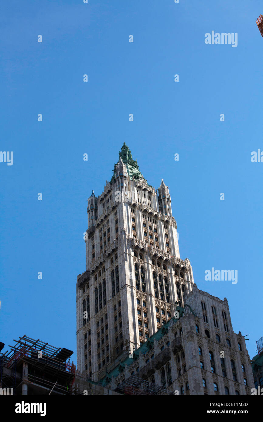 Woolworth building broadway hi-res stock photography and images - Alamy