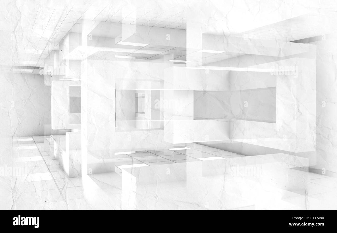 Abstract creative architecture blueprint background, interior with ...