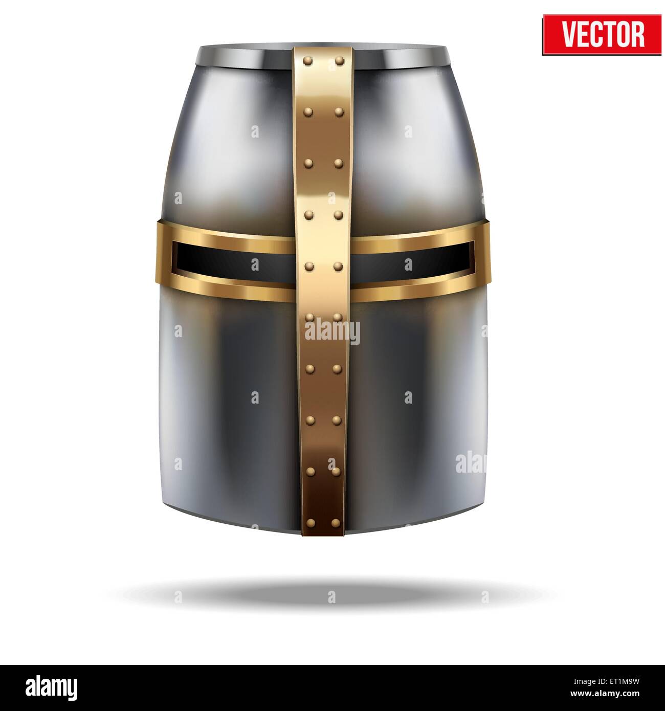 Crusader Knight's Helmet. Vector Illustration Stock Vector Image & Art ...