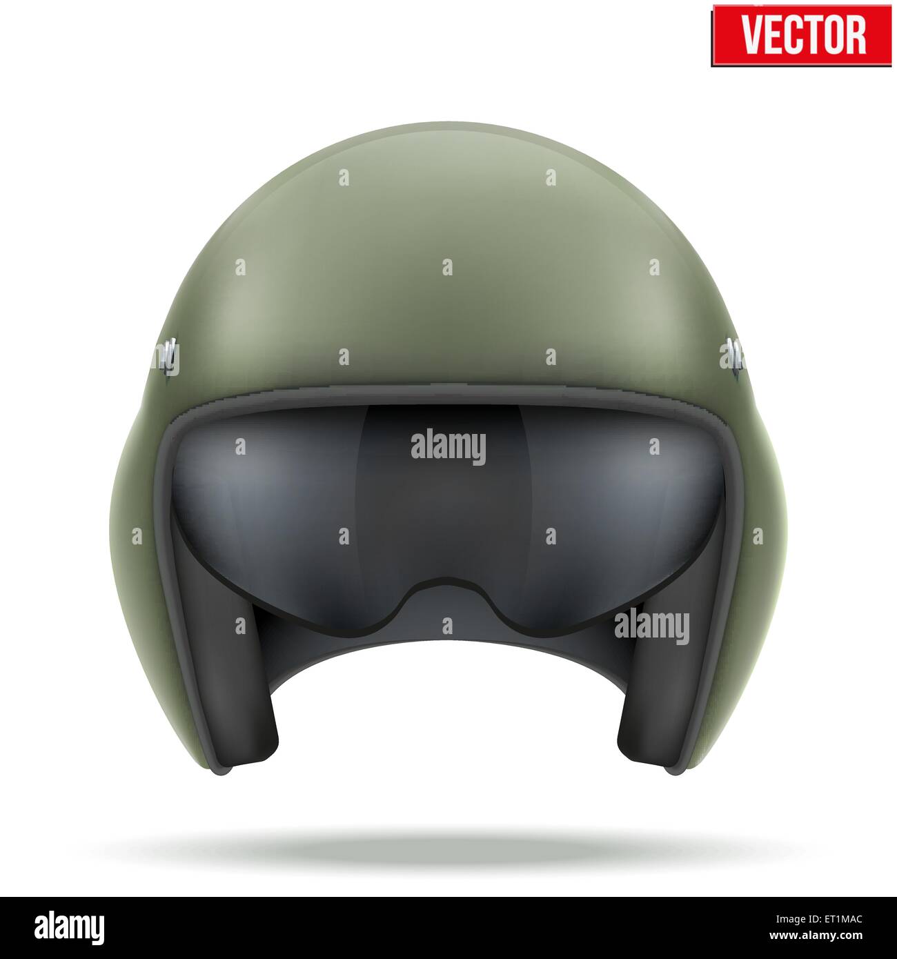 Military flight helicopter helmet. Vector Stock Vector Image & Art - Alamy