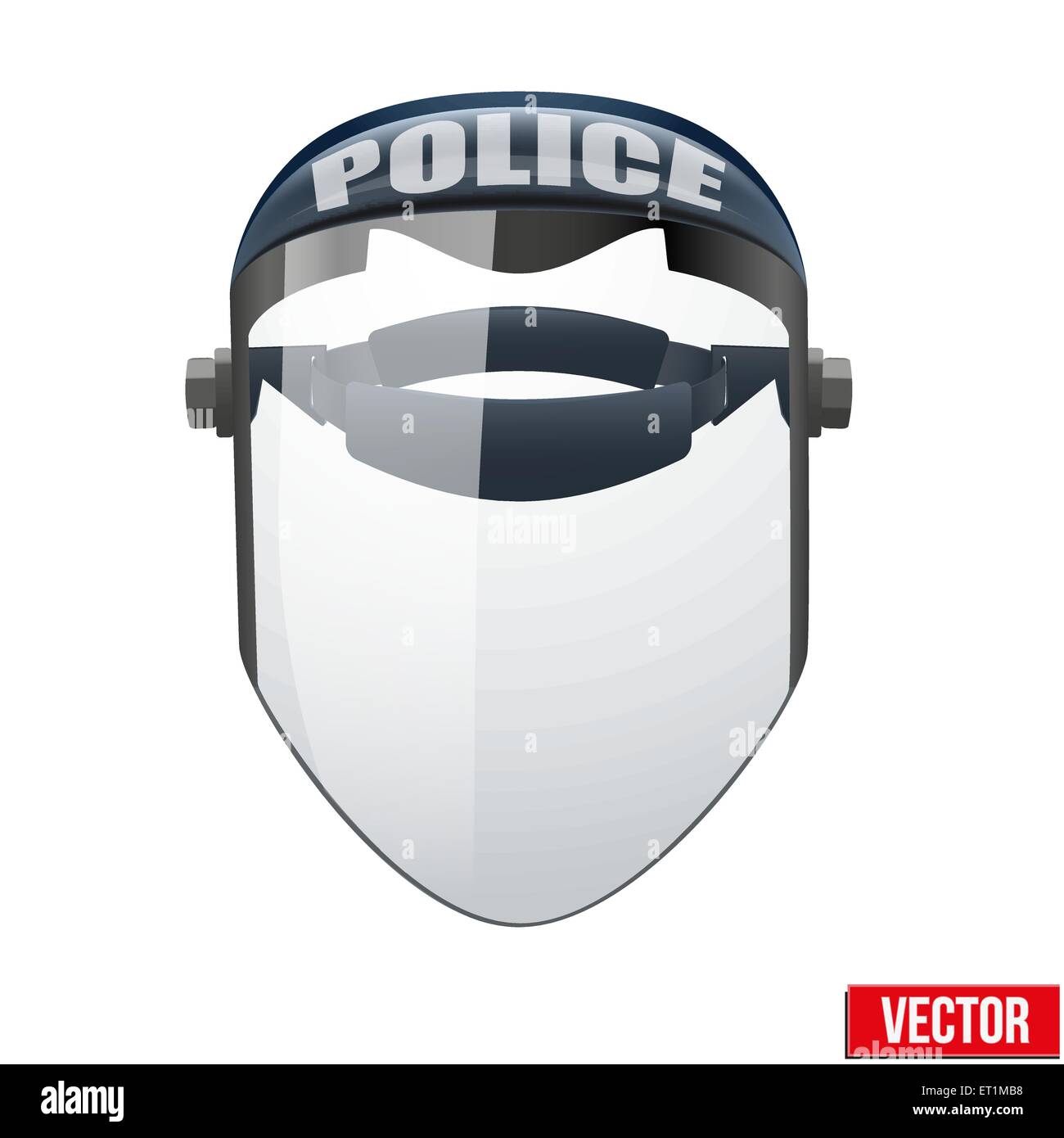 Police protect mask. Vector Illustration Stock Vector Image & Art - Alamy