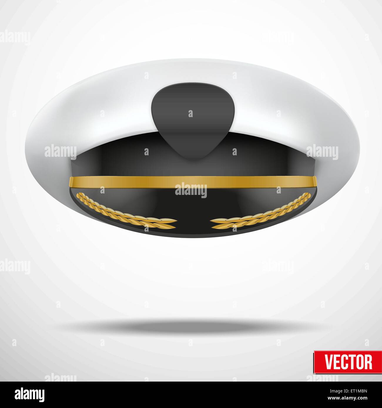 captain peaked cap with empty cockade vector Stock Vector Image & Art ...