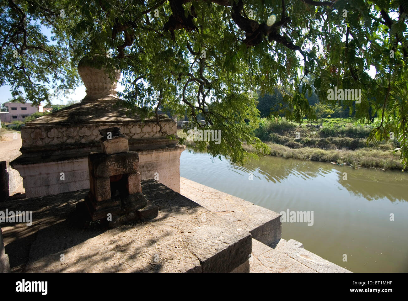 Ghat at river Karha at Sasvad village taluka Purandar district Pune ...