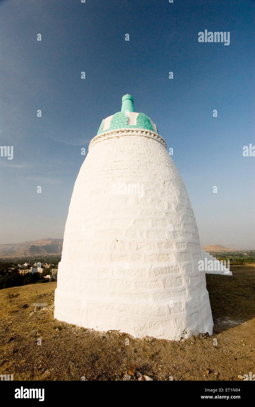 Eidgah on hilltop, mosque, masjid, Junnar village, district Pune ...