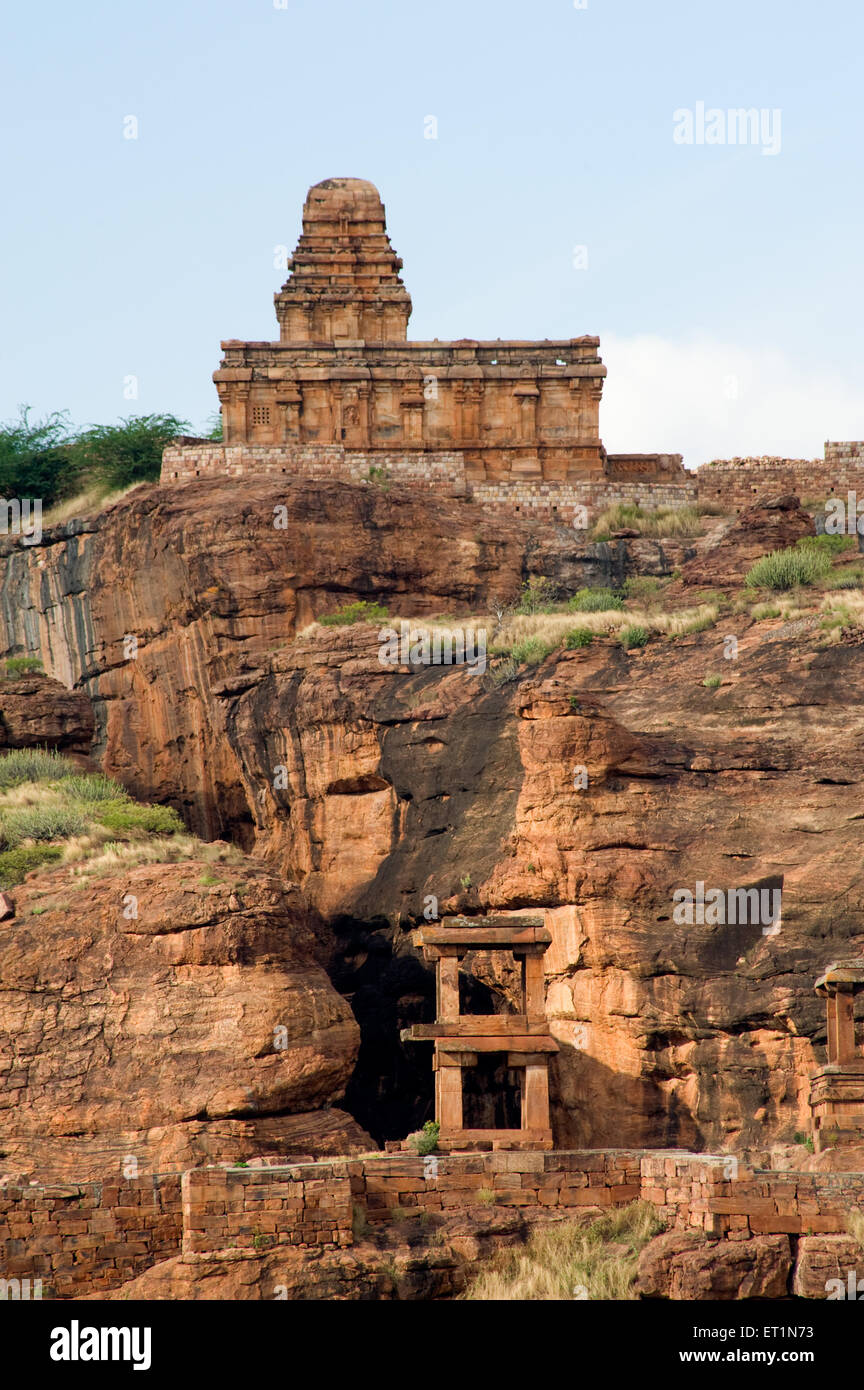 Shivalaya temple ; Badami ; Bagalkot ; Karnataka ; India Stock Photo ...