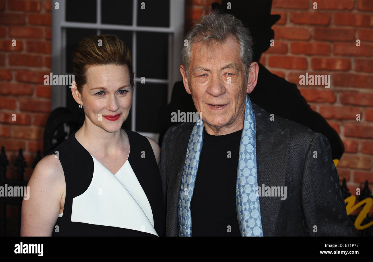 London, UK, UK. 10th June, 2015. Laura Linney an Ian McKellen attend ...