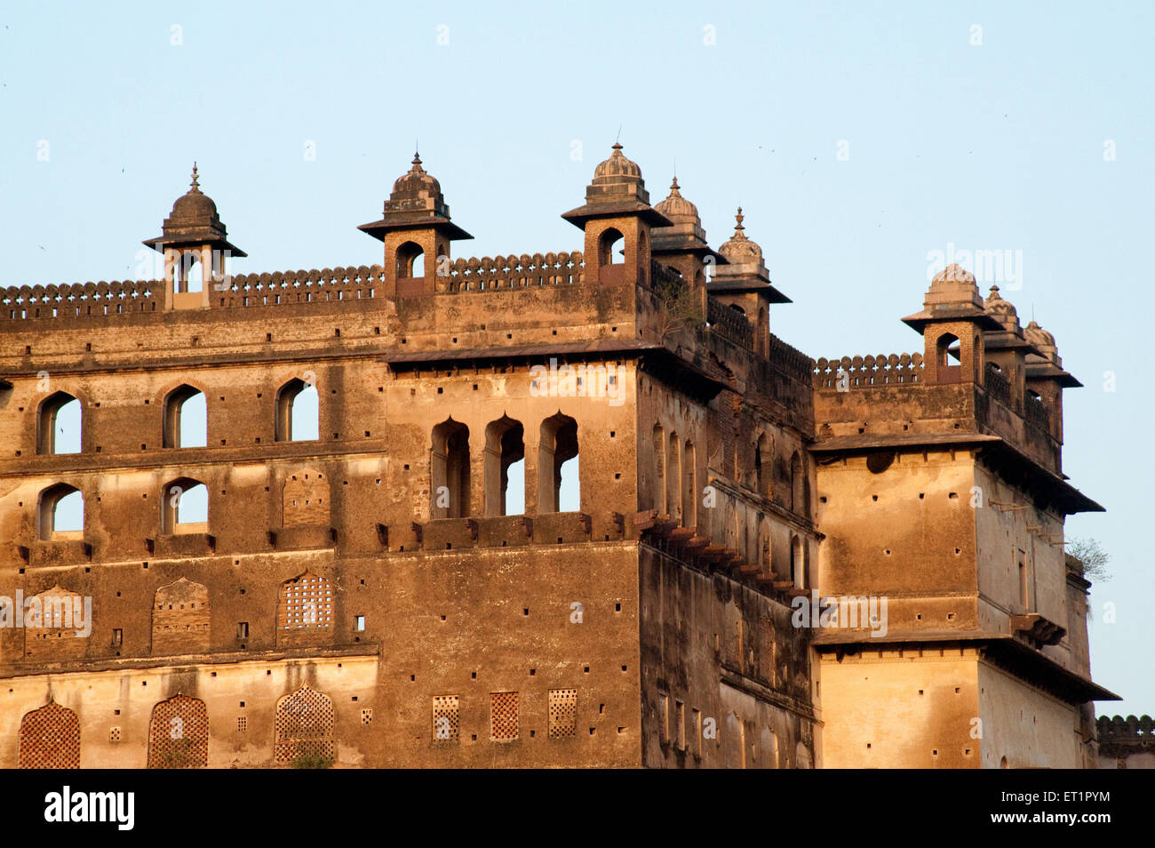 Raj mahal palace in Orchha ; Tikamgarh ; Madhya Pradesh ; India Stock ...