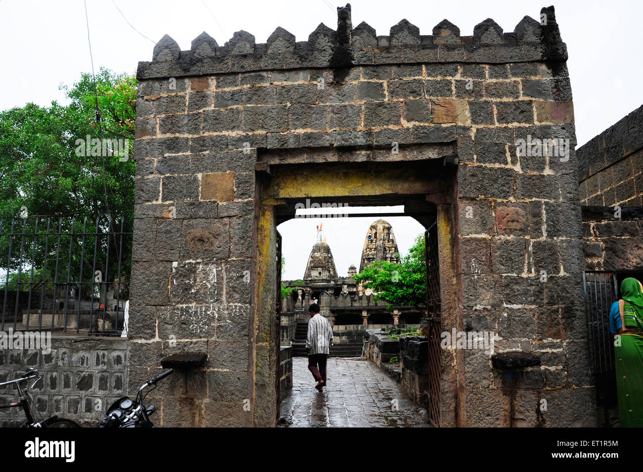 Entrance of ardhnari nateshwar temple ; Velapur ; Solapur ; Maharashtra ...