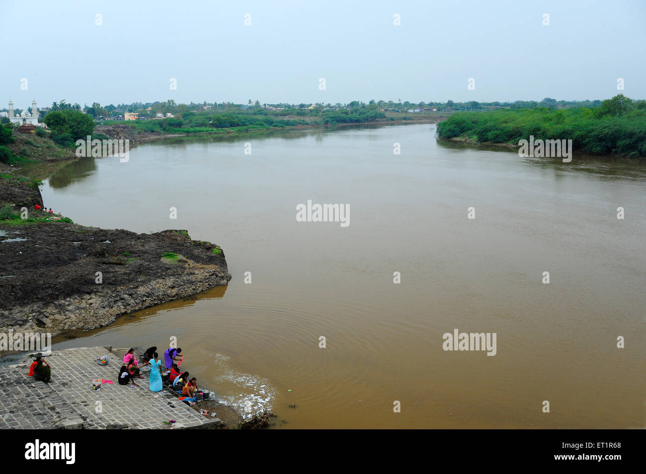 River Nira ; Akluj fort ; Shivsrushti Killa ; Solapur ; Maharashtra ...