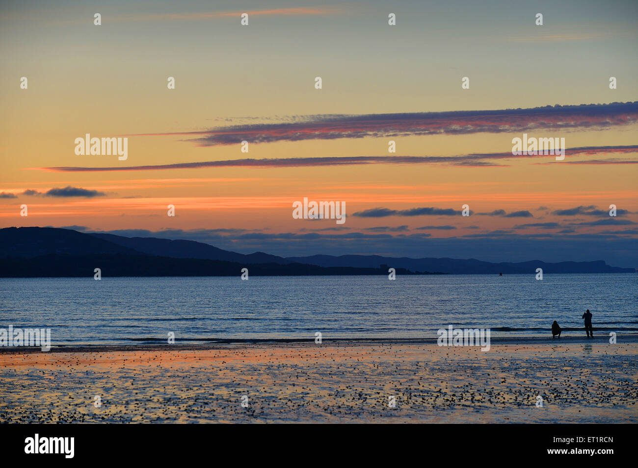 Lough Swilly, County Donegal. 10 June 2015. Ireland weather: Sunset. A ...