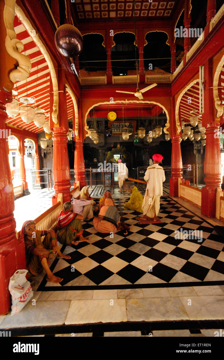 Devotees in vishnu temple known bhagwant temple ; Barshi ; Solapur ...