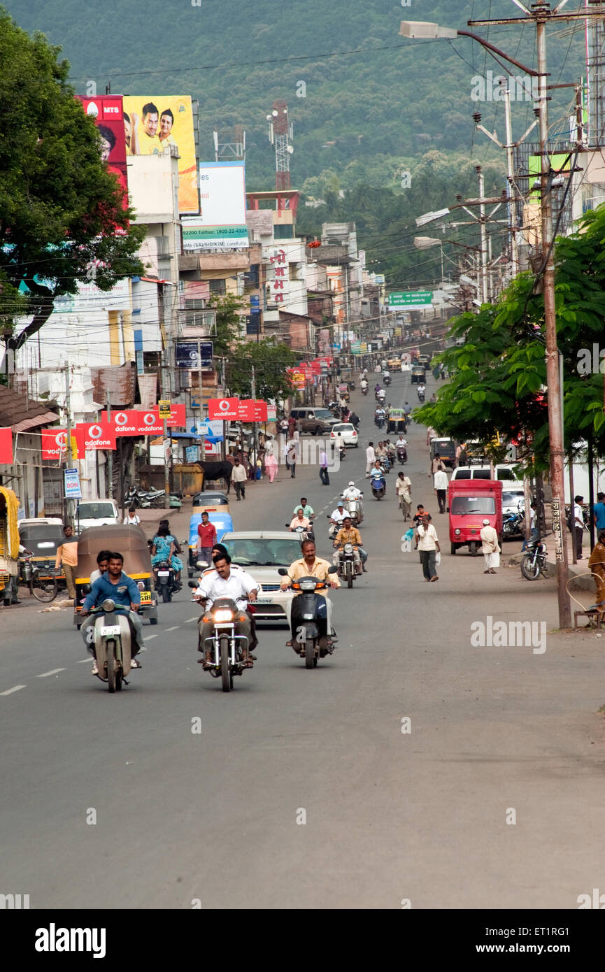 Traffic ; Rajwada street ; Satara ; Maharashtra ; India Stock Photo - Alamy