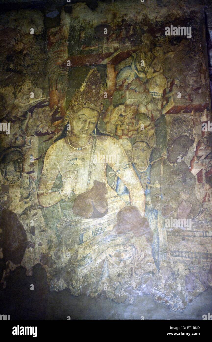 Bodhisattva ajanta painting hi-res stock photography and images - Alamy