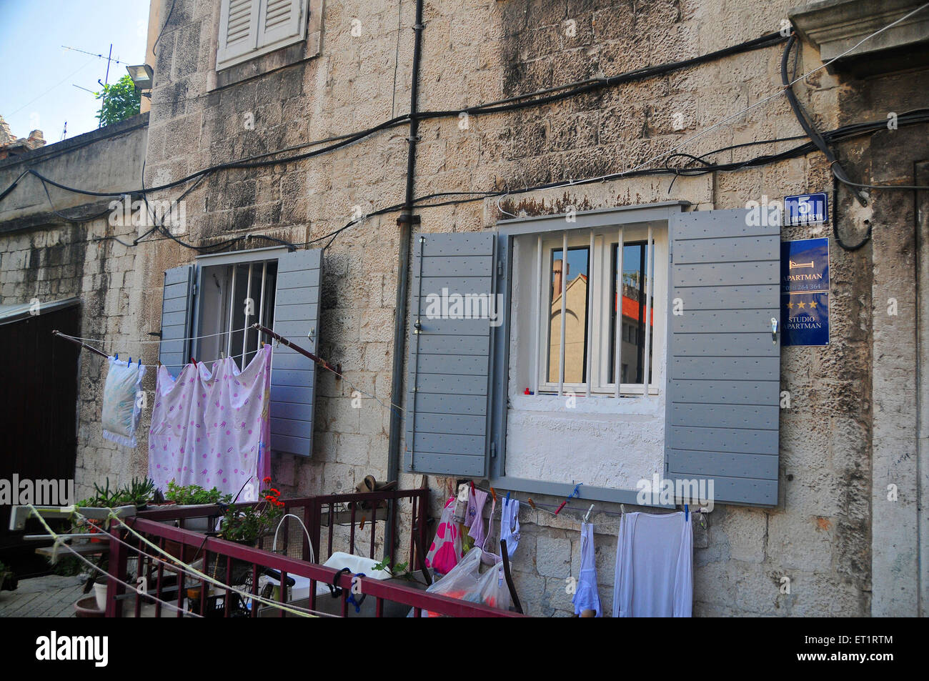 In the old town of Split, there are even modern apartments inside the ...
