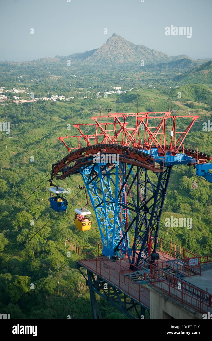 Ambaji ropeway, Cable car, Gabbar Hill, Gabbargadh, Ambaji, Banaskantha ...