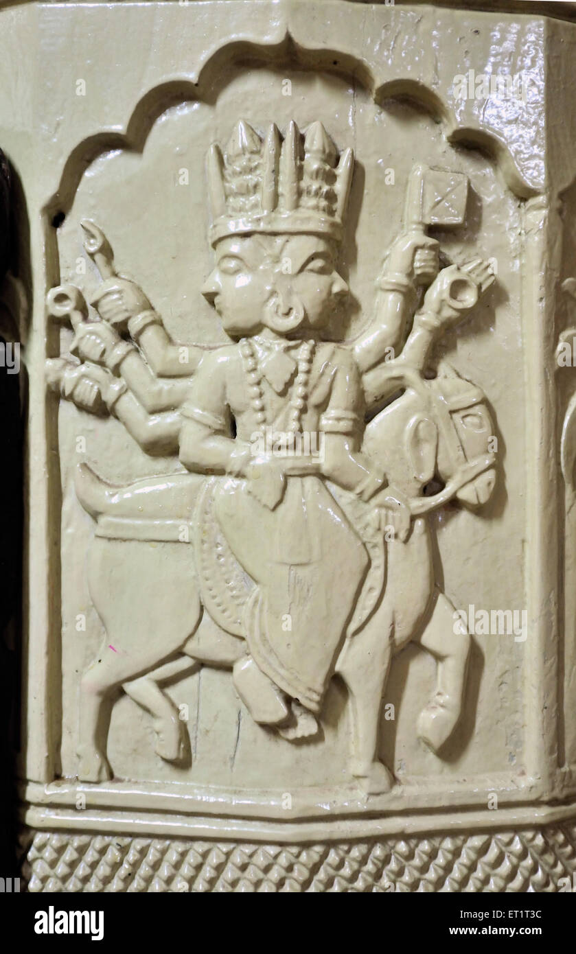 Lord on goat, Shri Dev Rameshwar Temple, Rameshwar Wadi, Kandalgaon ...