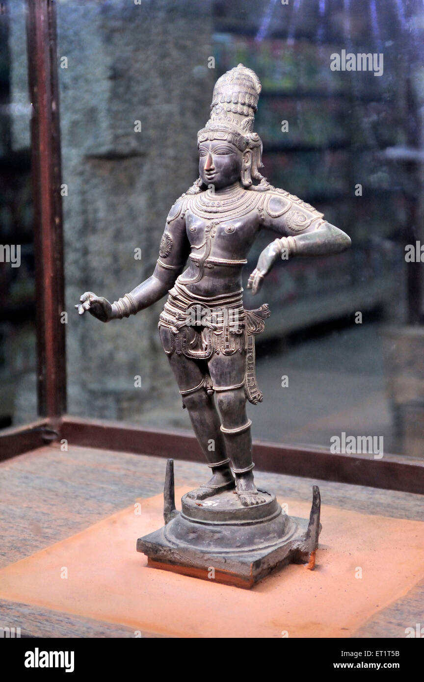 bronze statue of Krishna chola dynasty in meenakshi temple madurai ...