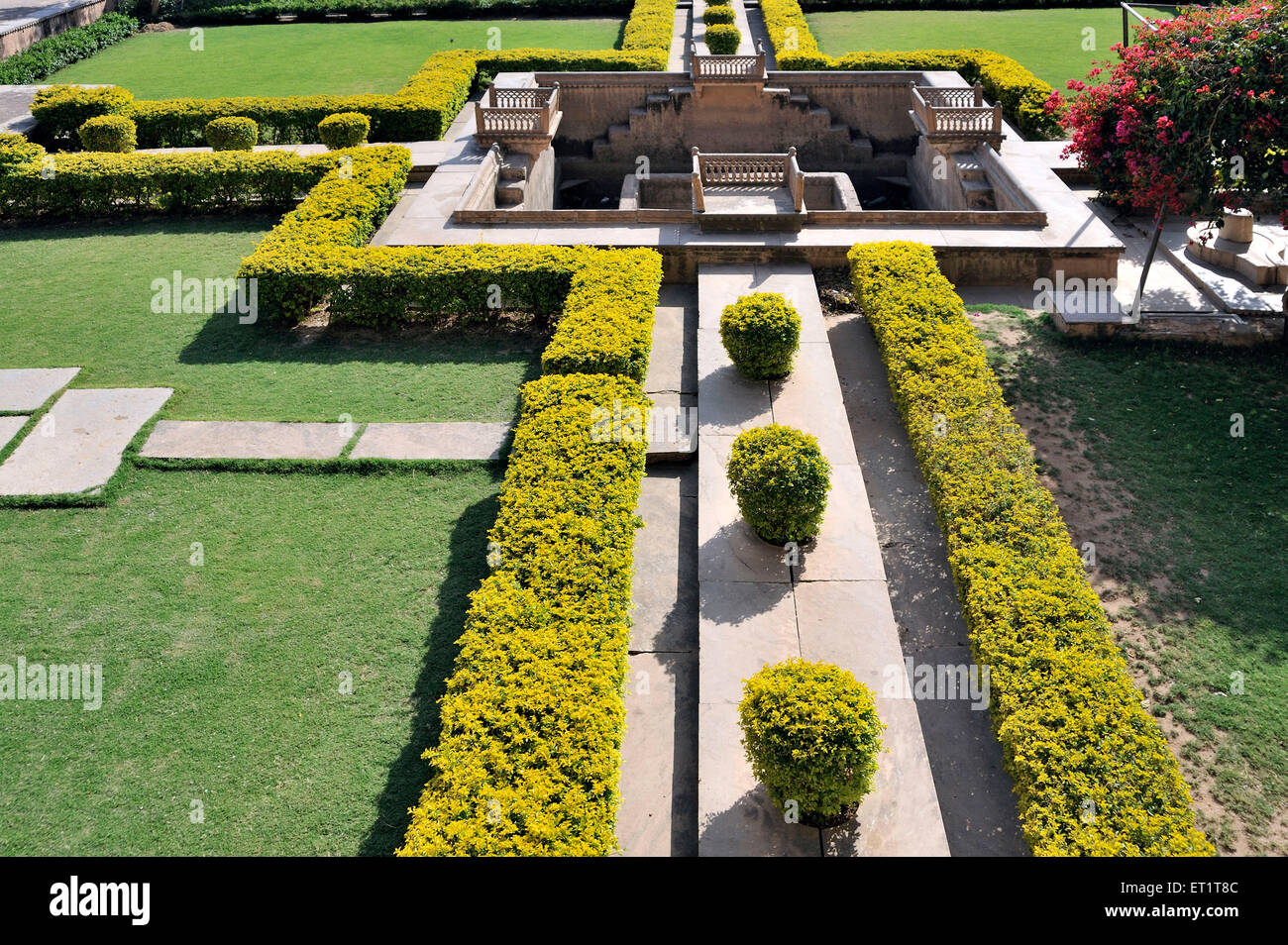 Garden at umaid mahal in bundi at rajasthan india Asia Stock Photo - Alamy