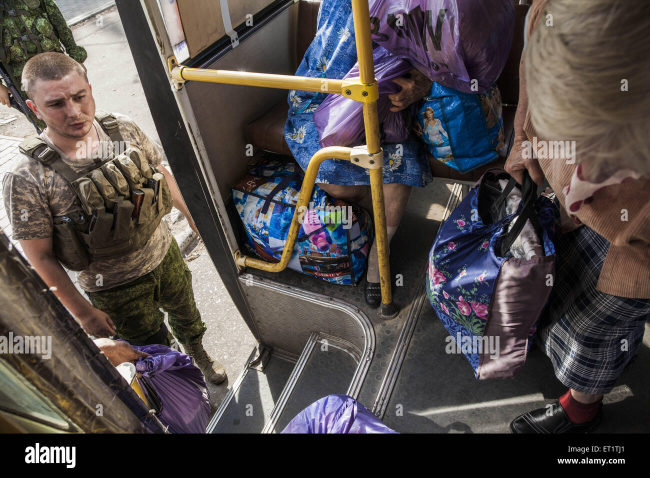 Donetsk, Donbass, Ukraine. 10th June, 2015. Soldier of Donetsk People's ...