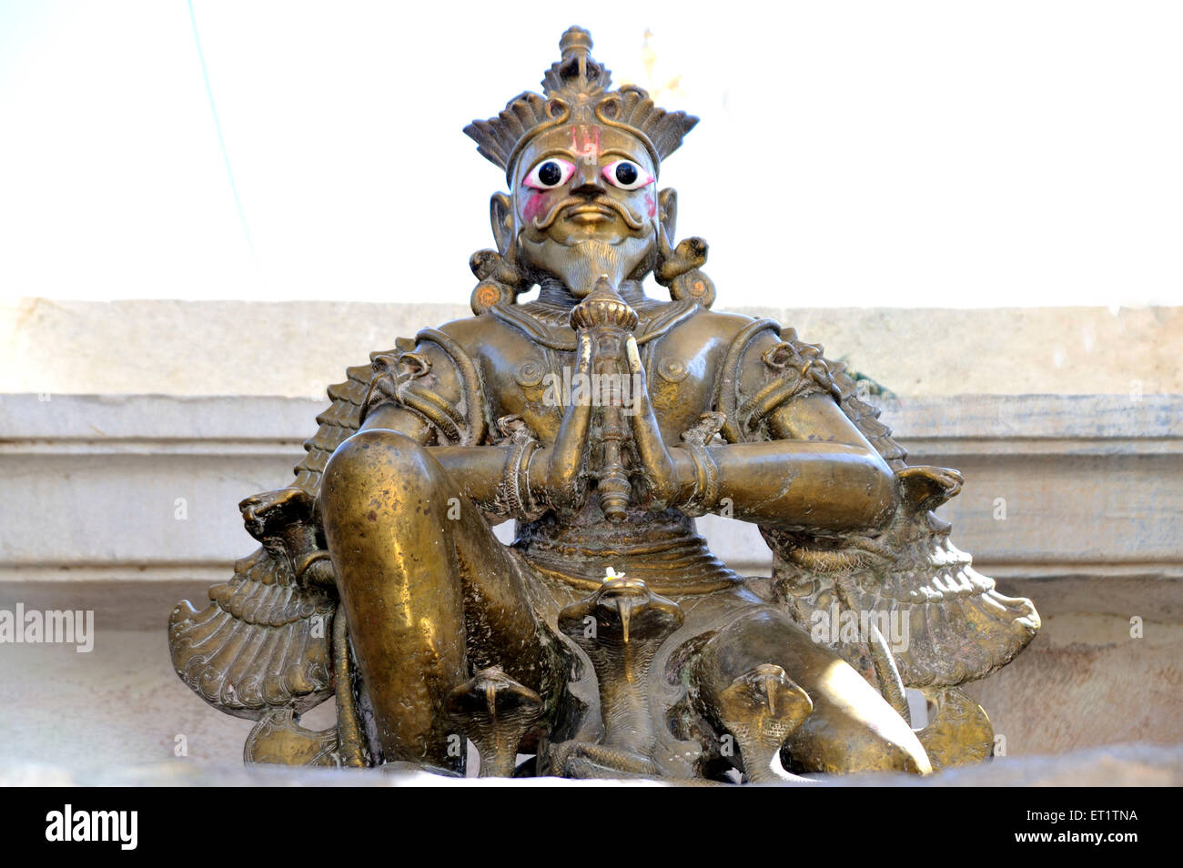 Lord Garuda brass statue, Jagdish Temple, Vishnu temples, Udaipur ...
