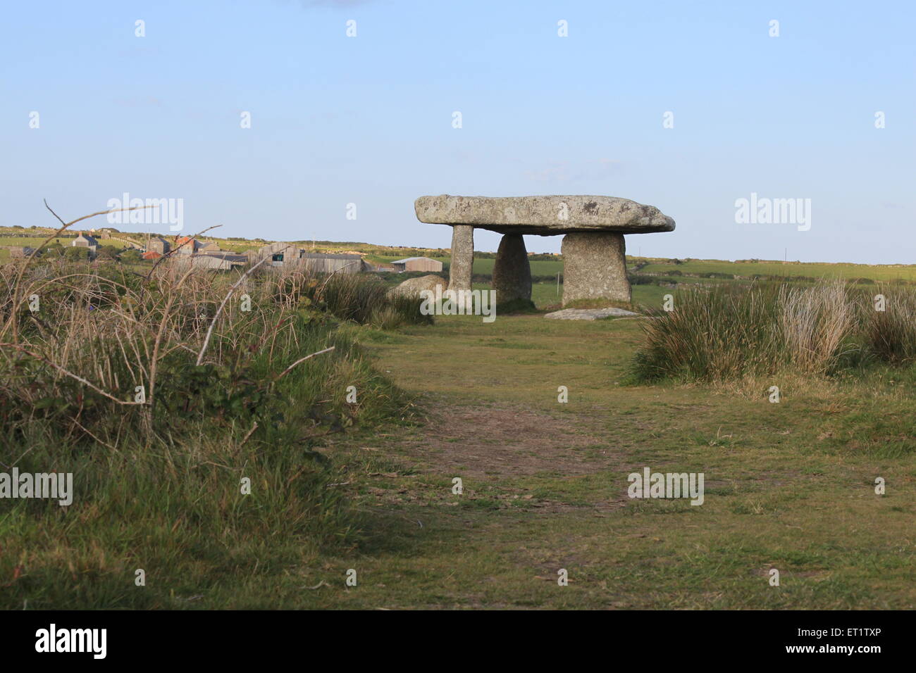 lanyon quoit standing stones in penwith cornwall Stock Photo - Alamy