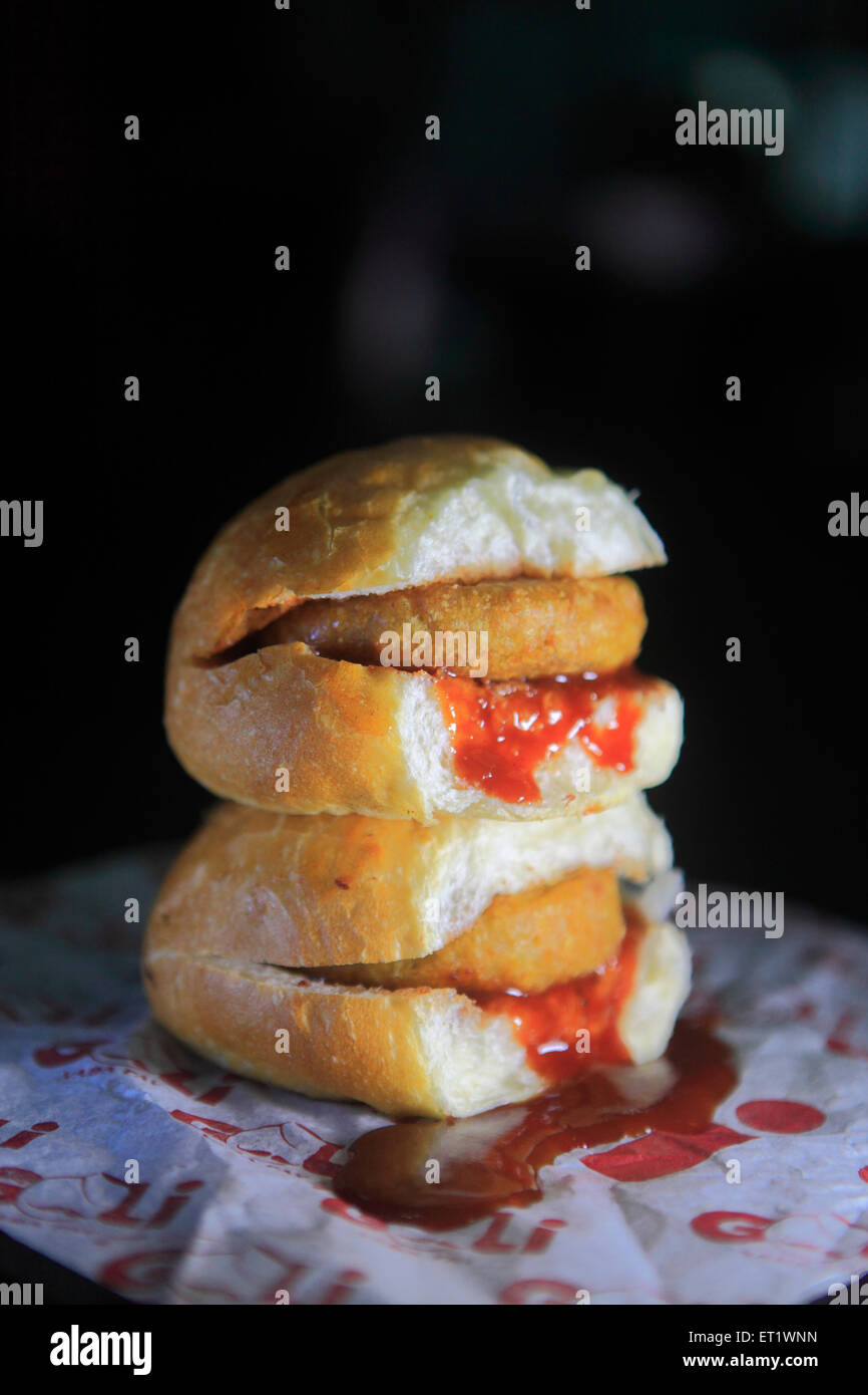 Vada Pav street food of Mumbai India Asia Stock Photo - Alamy
