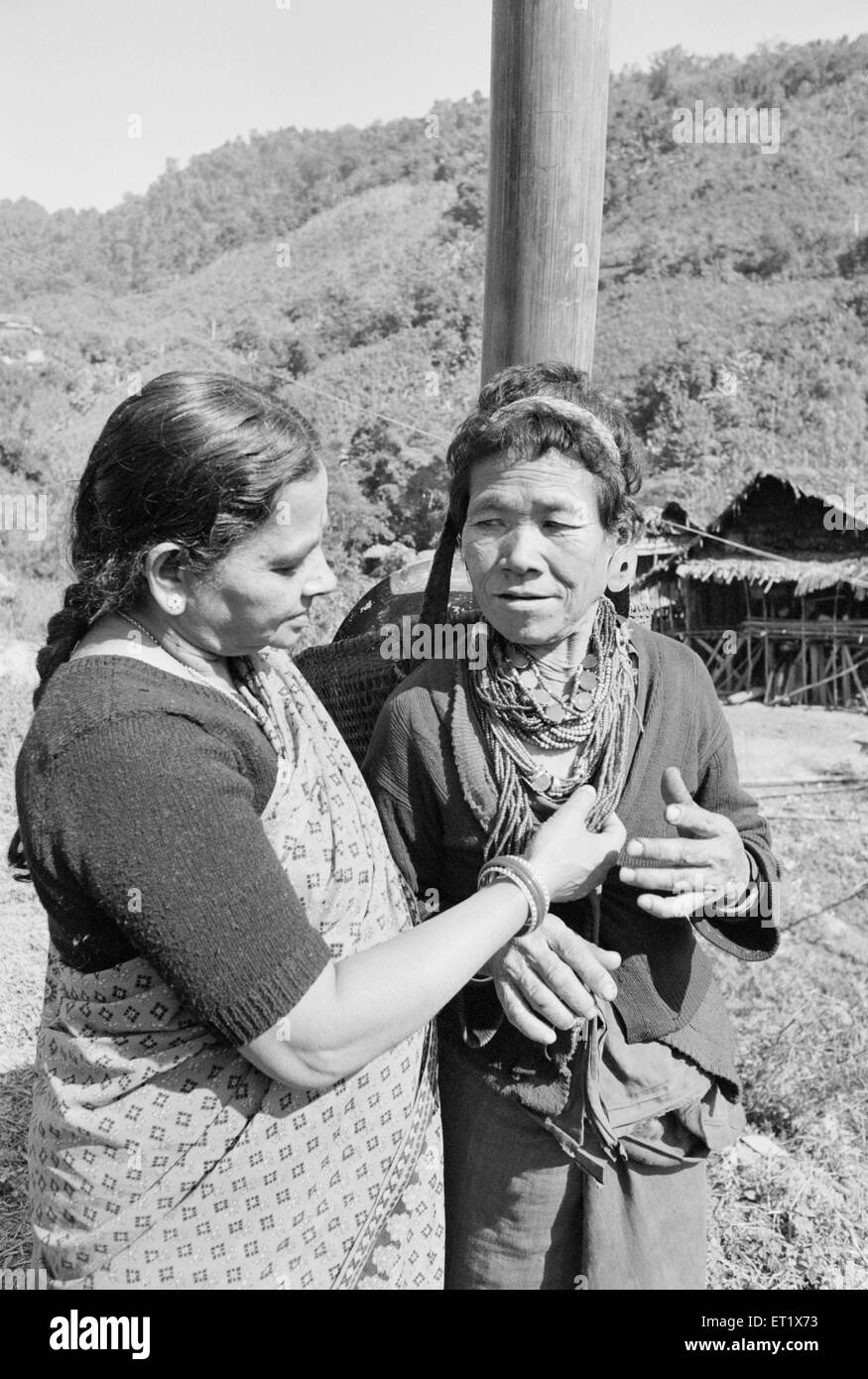 Mrs. TS Satyan meets lady from Hill Miri tribe of Subansiri district in ...