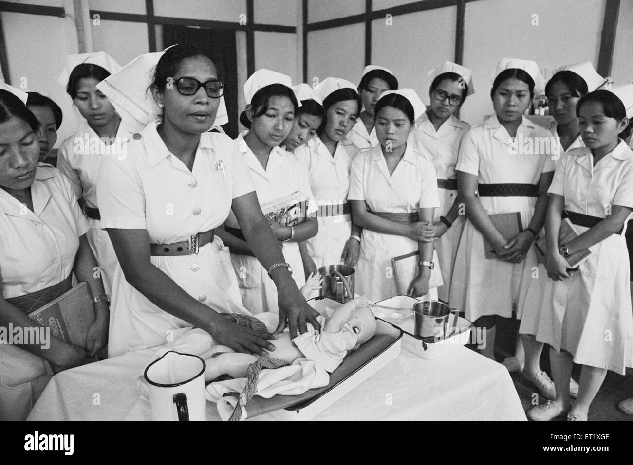 India nurses Black and White Stock Photos & Images - Alamy