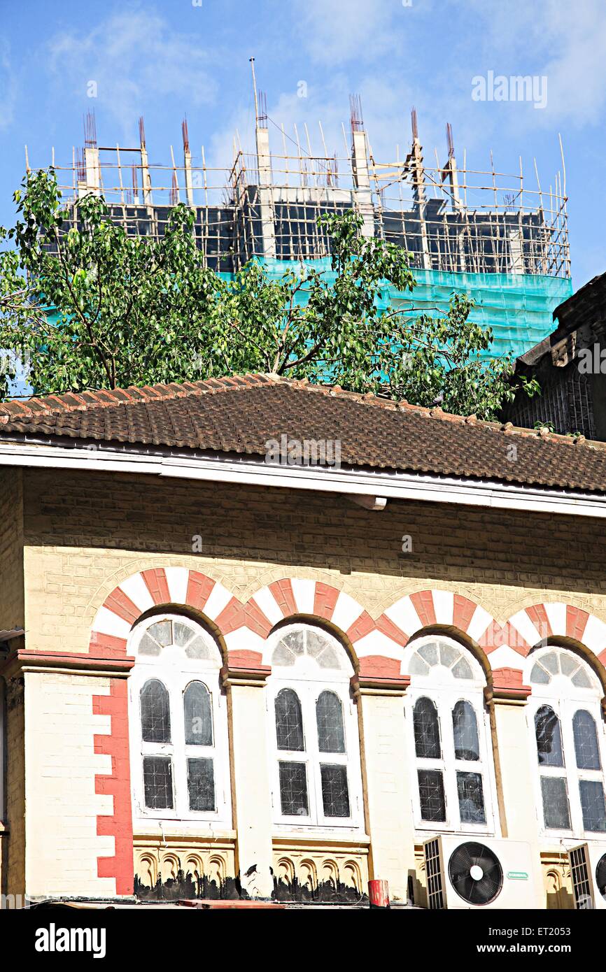 Old building Sharaf foundation and construction ; Charni road ; Bombay ...
