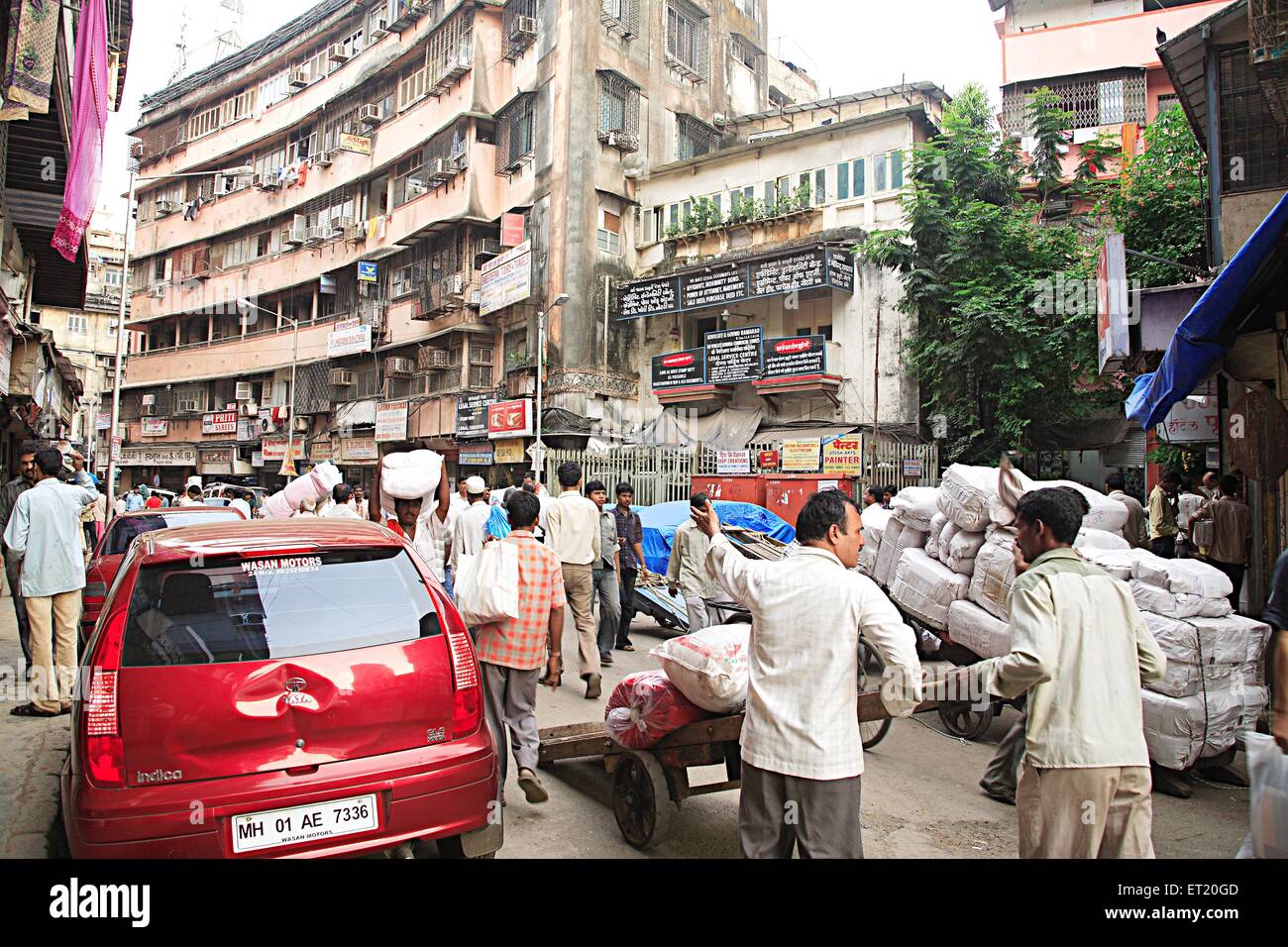Old building and view of Dr. Vegas street ; Kalbadevi ; Marine Lines ...