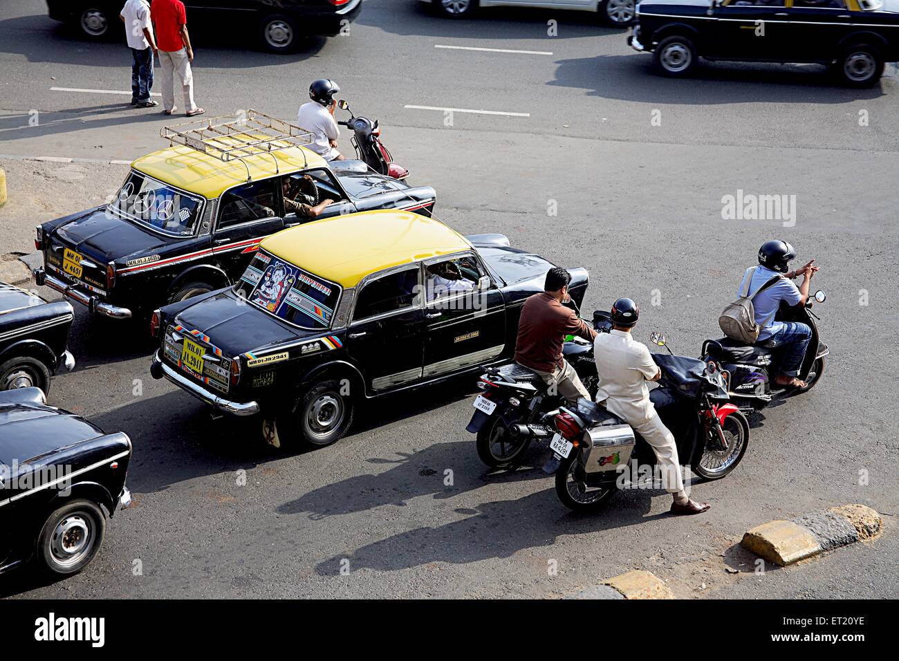 Aerial view of Maharshi Karve road ; Marine Lines ; Bombay Mumbai ...