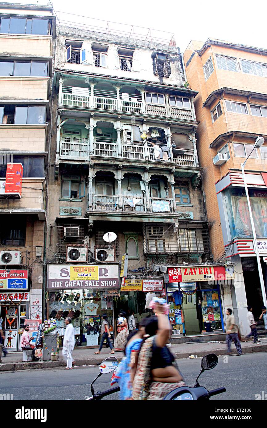 Old building Laxmi Niketan mass urban housing ; Kalbadevi road ; Marine ...