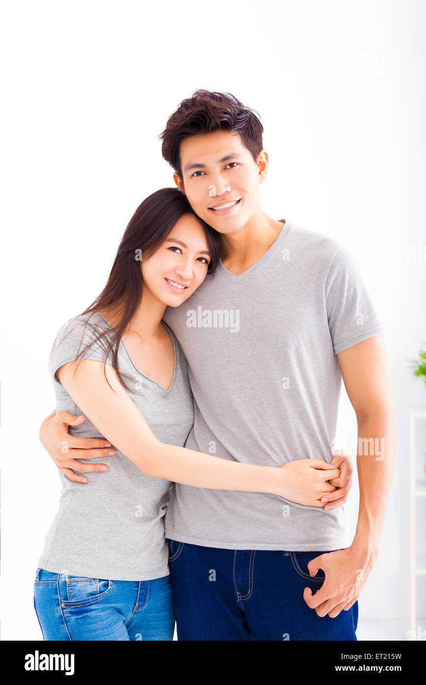 Happy married couple home hi-res stock photography and images - Alamy