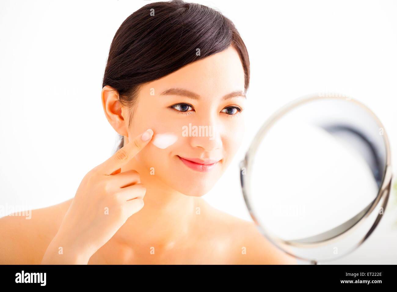 Woman face foam hi-res stock photography and images - Alamy