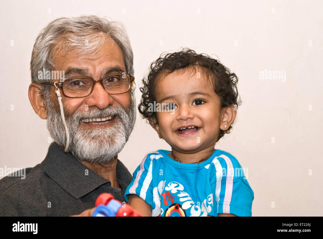 Indian grandfather kid hi-res stock photography and images - Alamy