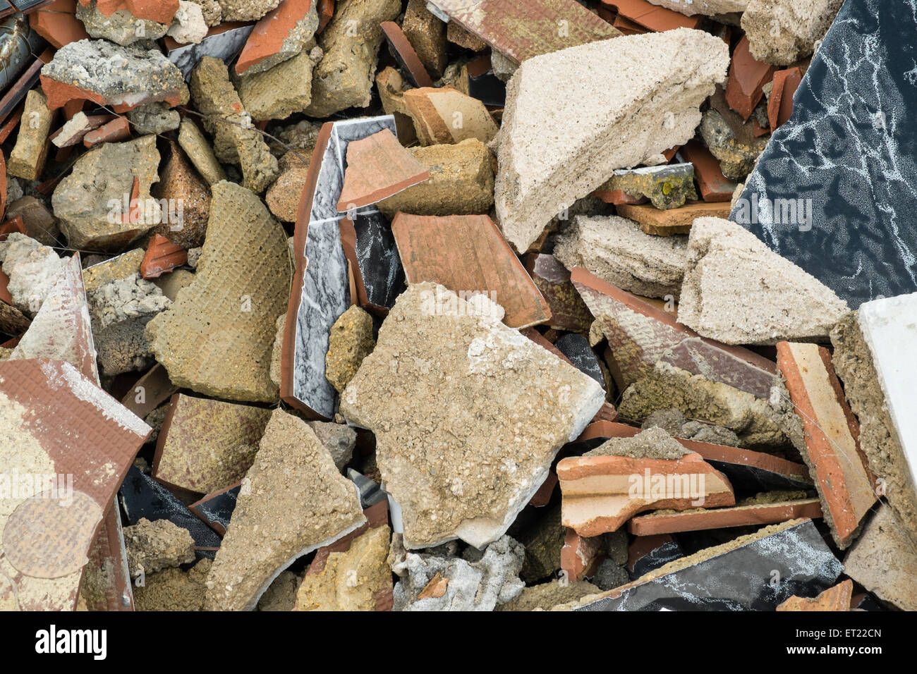 Construction rubble broken tiles hi-res stock photography and images ...