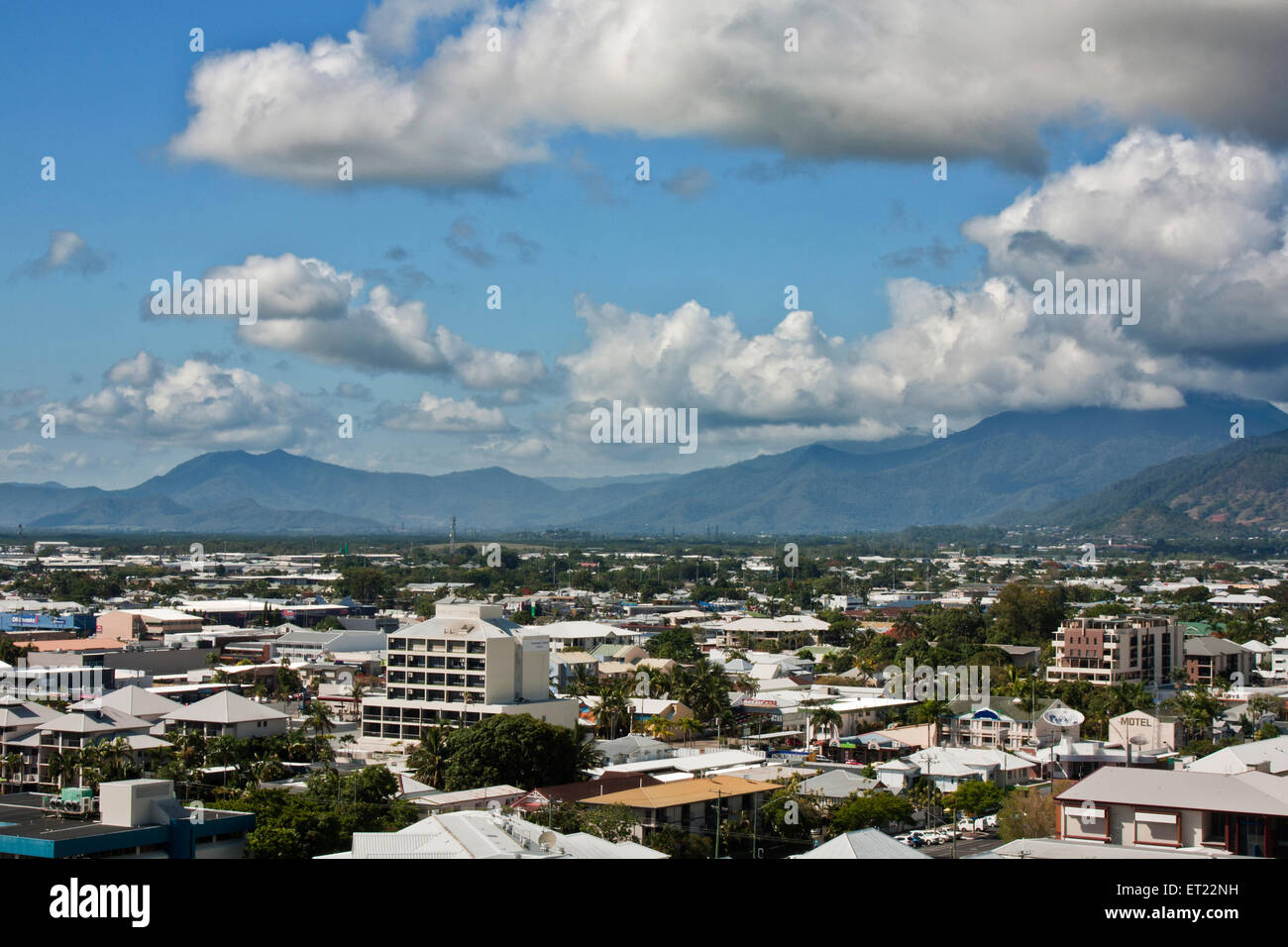 Australia aerial view of Cairns Stock Photo - Alamy
