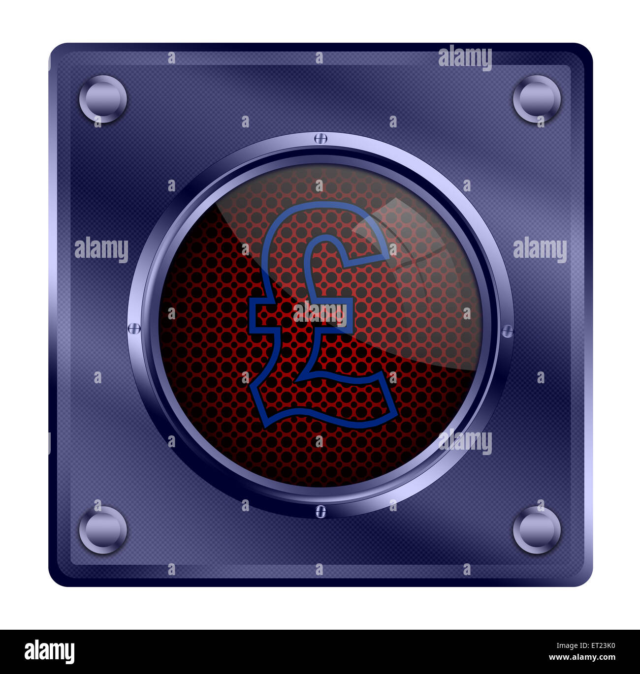 British Pound button Stock Photo - Alamy